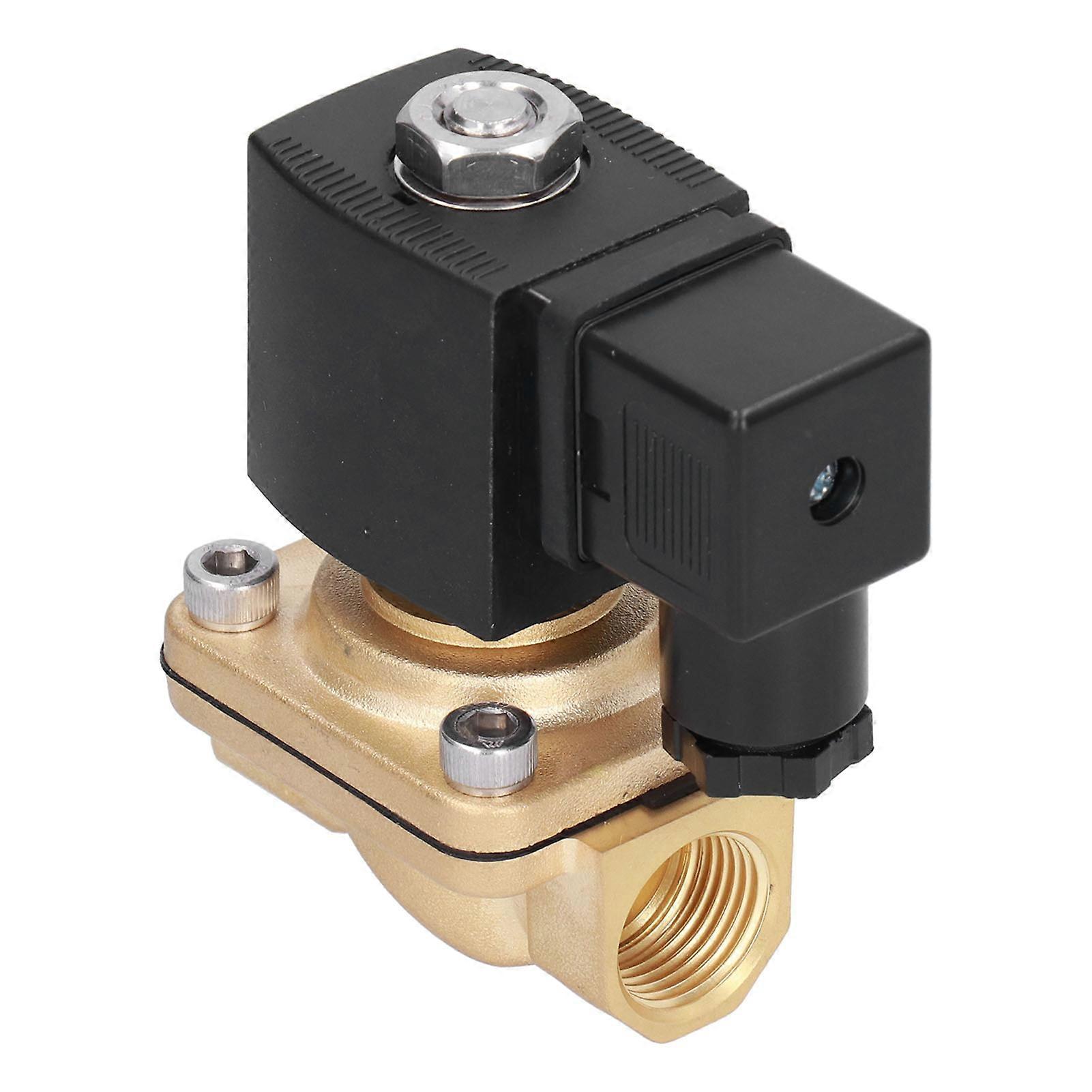 2 Way Solenoid Valve Brass Solar Electric Normally Closed Pipeline ...