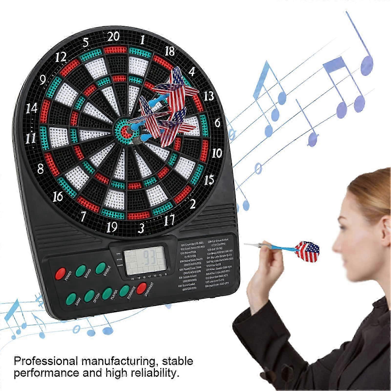 Electronic Dart Board, Electronic Soft Tip Dartboard with Electronic ...