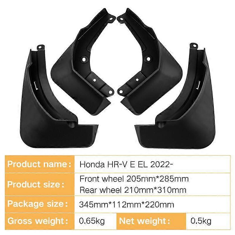 For Honda HR-V HRV 2022-2024 4PCS/Set Front & Rear Splash Guards Mud ...