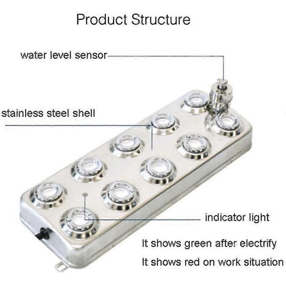 10 Head Stainless Steel Atomizer Dc48v Mist Generator Landscape Garden ...
