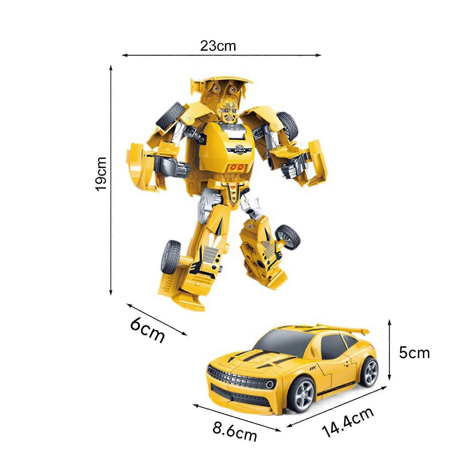 Kids Transform Robot Car Toy Inertial Drive Transforming Vehicle Model ...