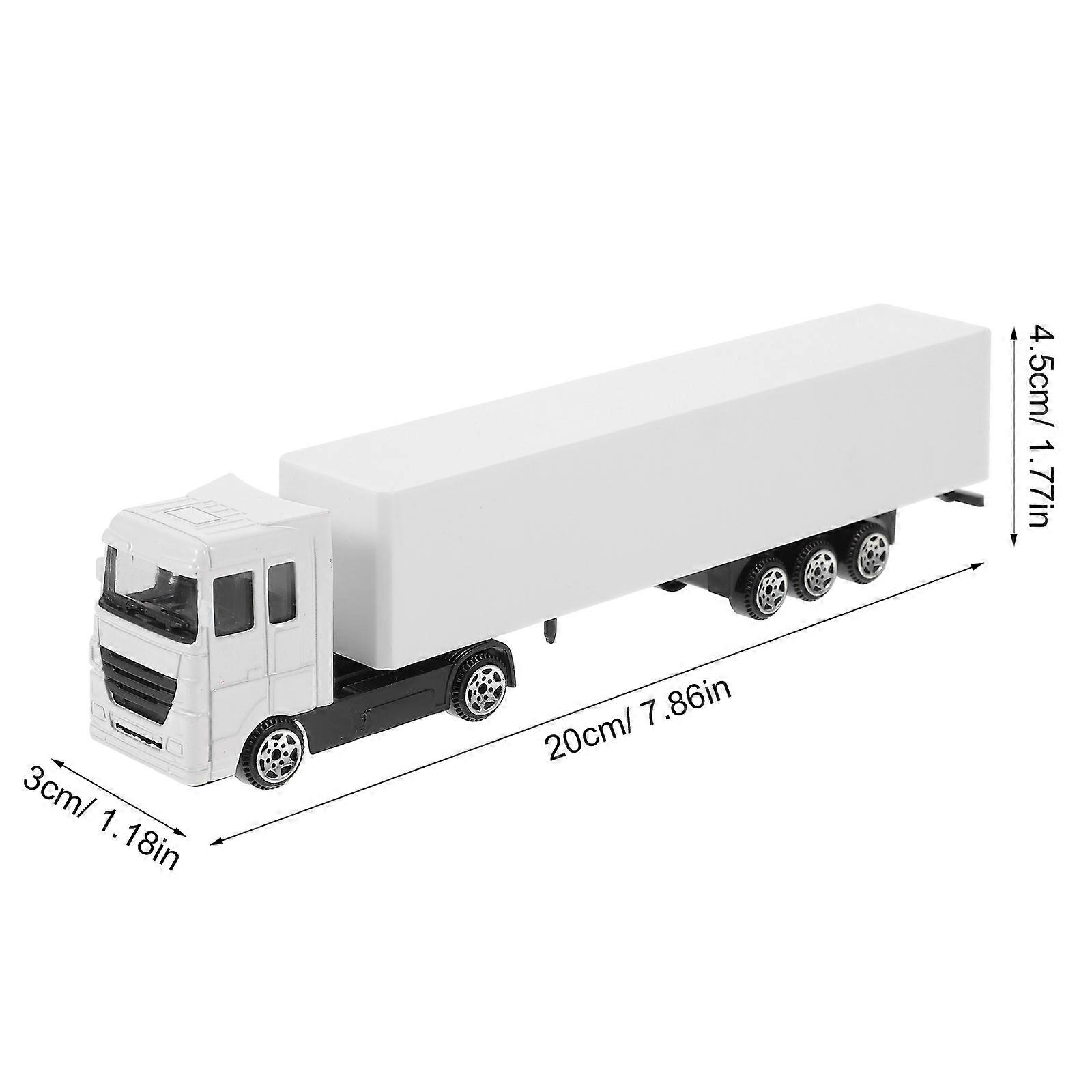 Boys Truck Model Plaything Alloy Truck Model Realistic Container Truck ...