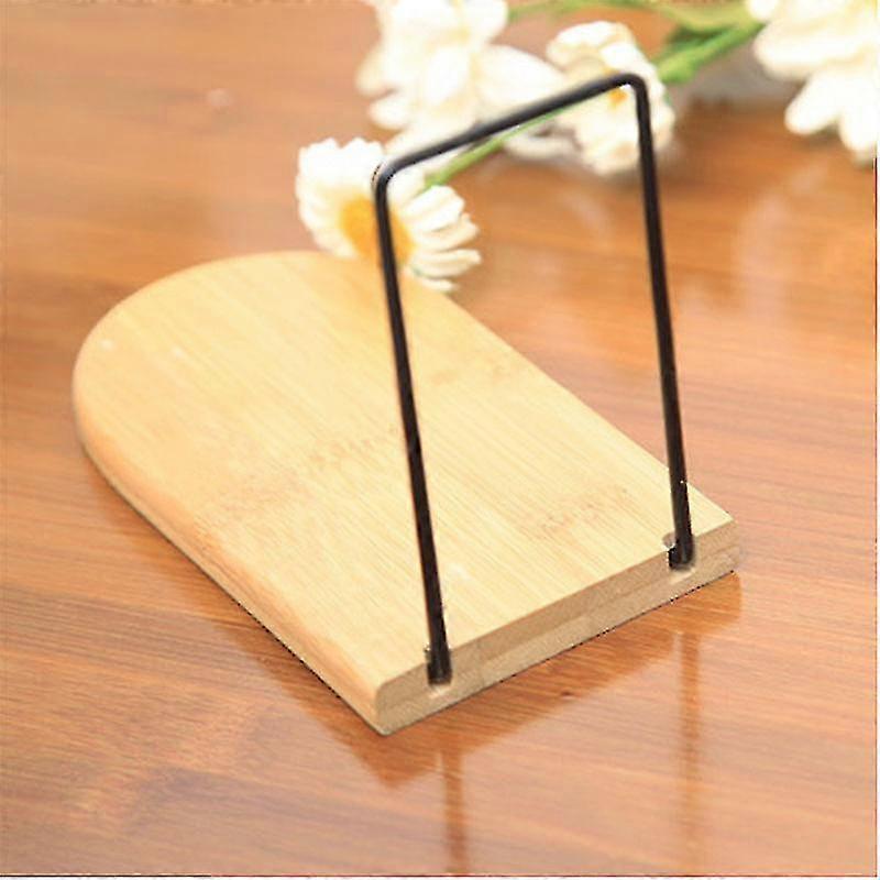 1 Pair Of Bamboo Book Stand - Creative Wooden Book Stand Student Book ...