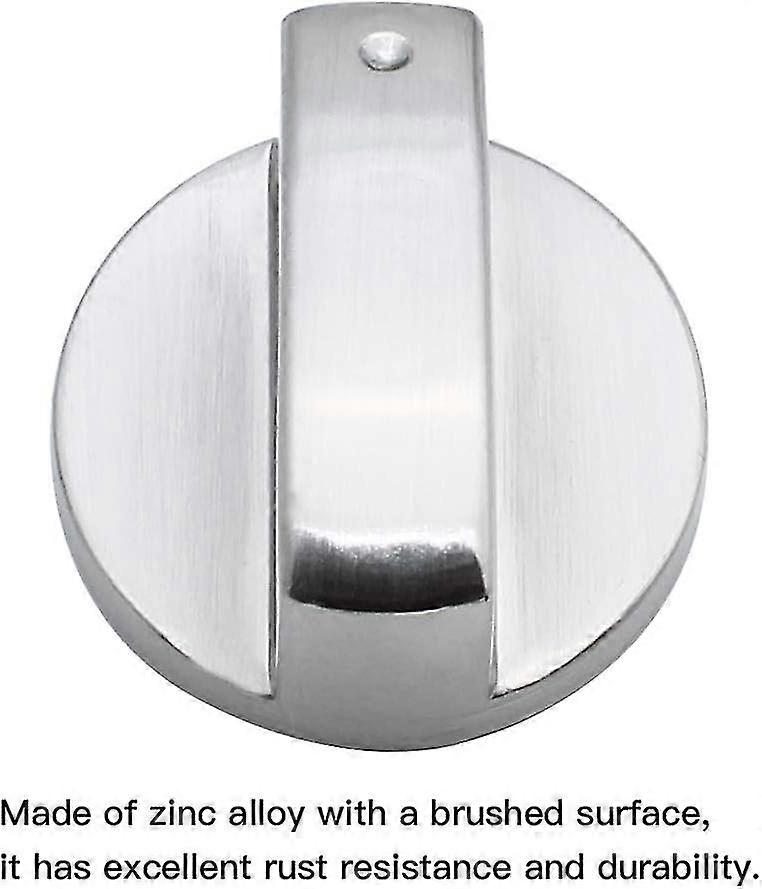 6 Pieces Universal Metal Control Knobs Gas Stove Knob 6mm Universal Control Knobs Stove Knob for ...