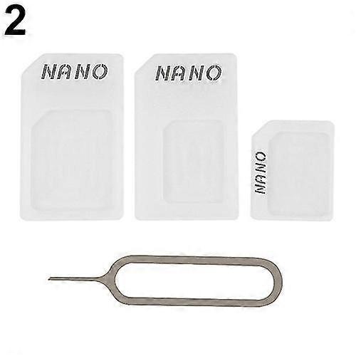 3 in 1 NanoSIM Card to Micro SIM Card to Standard SIM Card Adapter ...