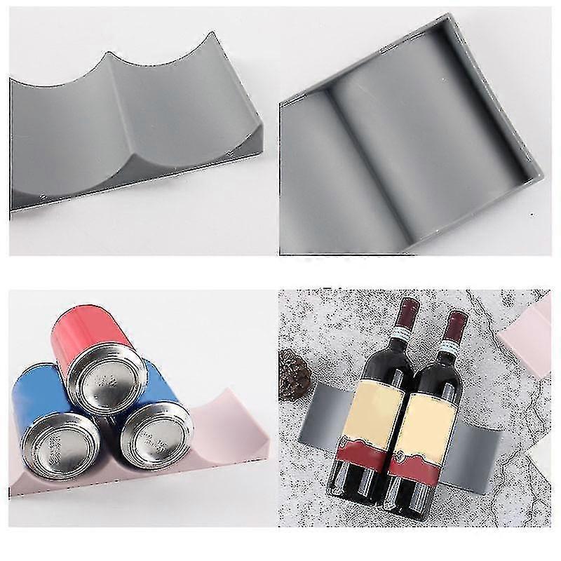 Fridge Organiser Wine Beer Stacking Bottle Rack Kitchen Space Saving ...