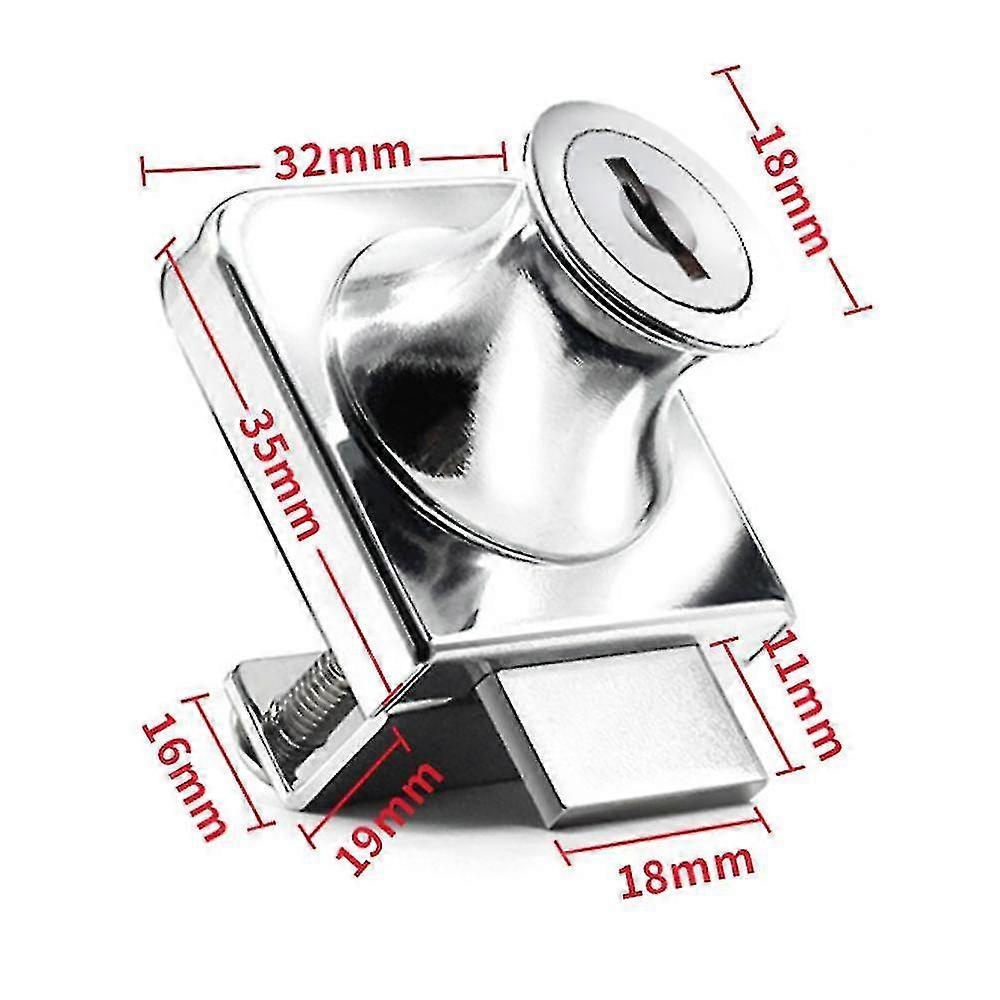 Glass Door Lock,chrome Steel Lock,glass Screen Lock For 5-8mm Glass ...