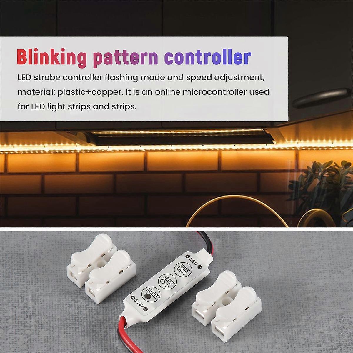 LED strobe controller flashing patterns and speed adjustment | Fruugo UK