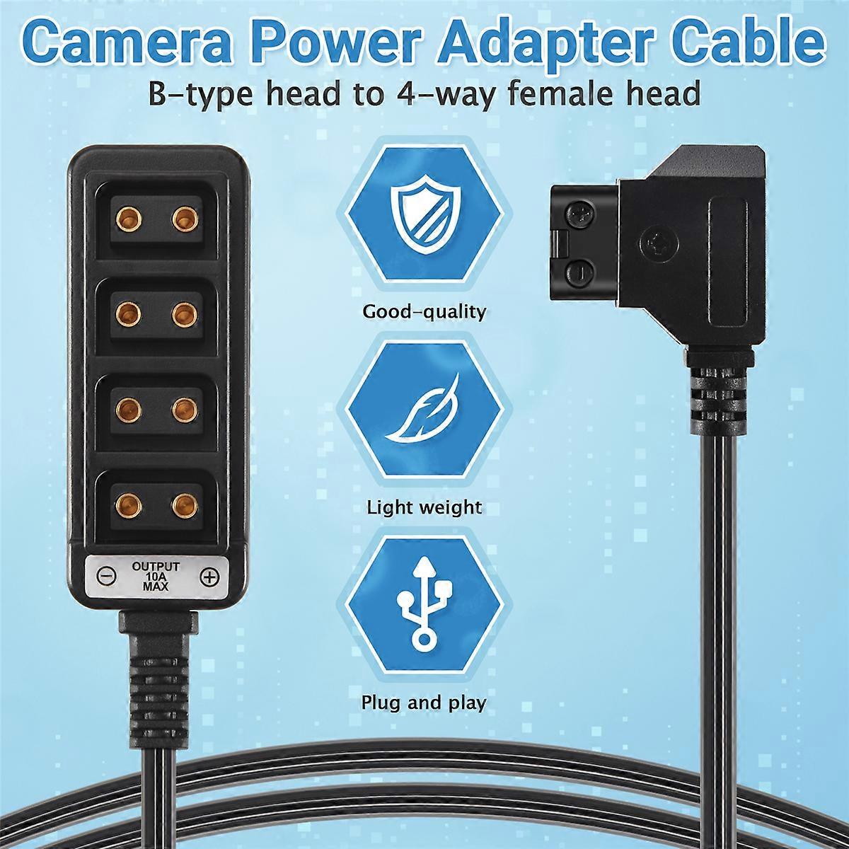 Male D-Tap B Type Power Dtap Tap To 4 Female P-Tap Ptap Hub Adapter ...