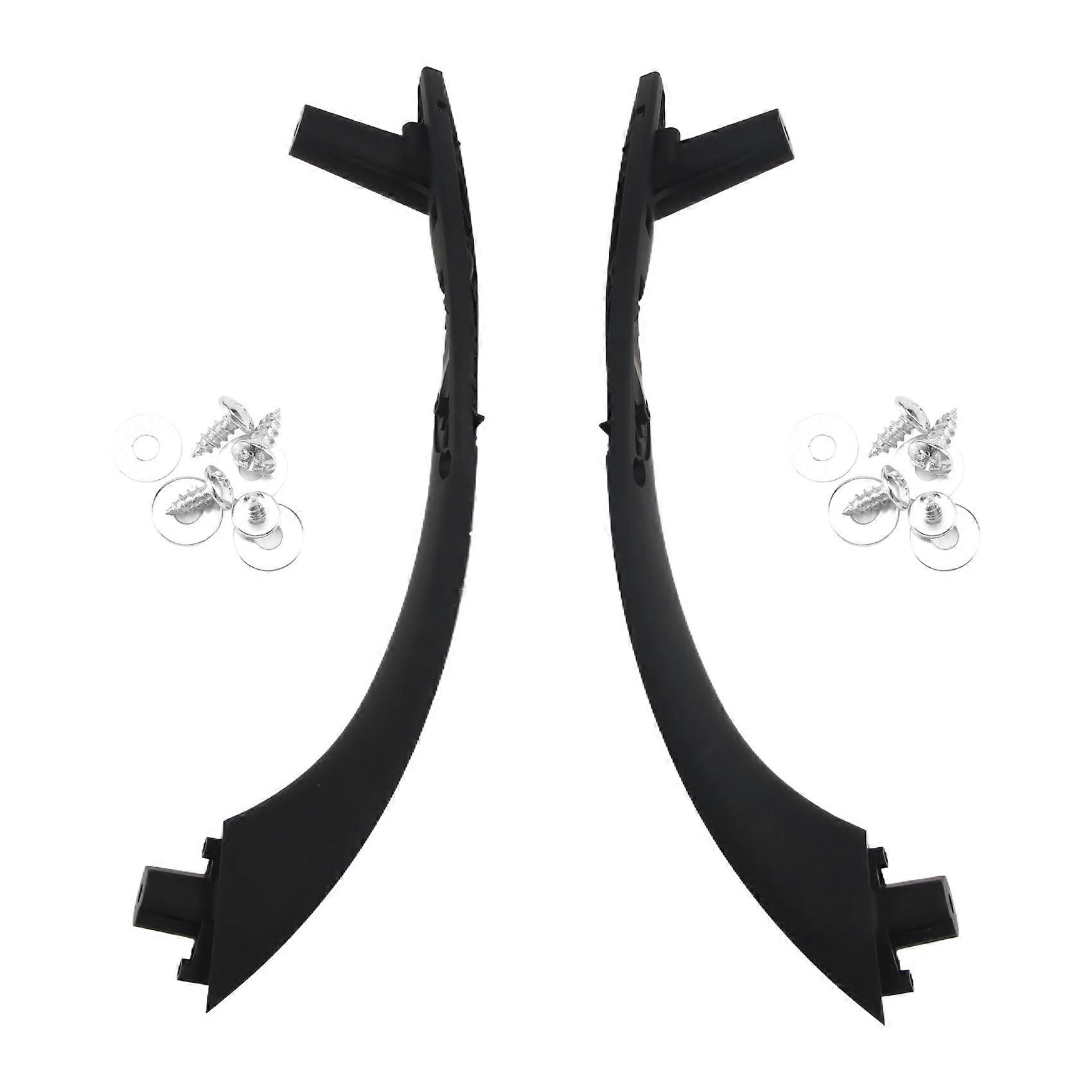 Black Front Left/Right Car Inner Door Handle Trim Pull Grab Panel ...