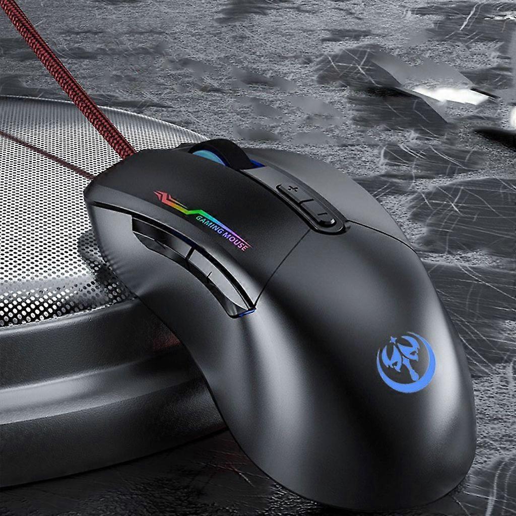 RGB Gaming Mouse USB Wired 3200 DPI Ergonomic Gamer Optical Mouse with Light Up | Fruugo UK