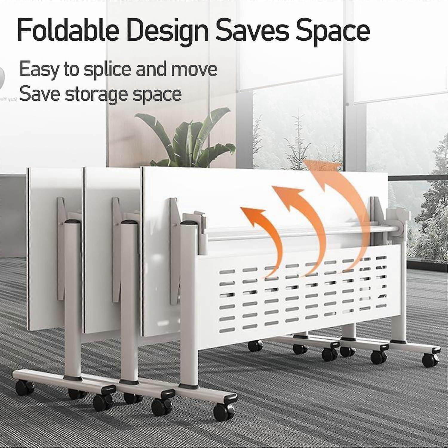 Conference Table with Baffle Design Modern Wooden Folding Office Desk ...