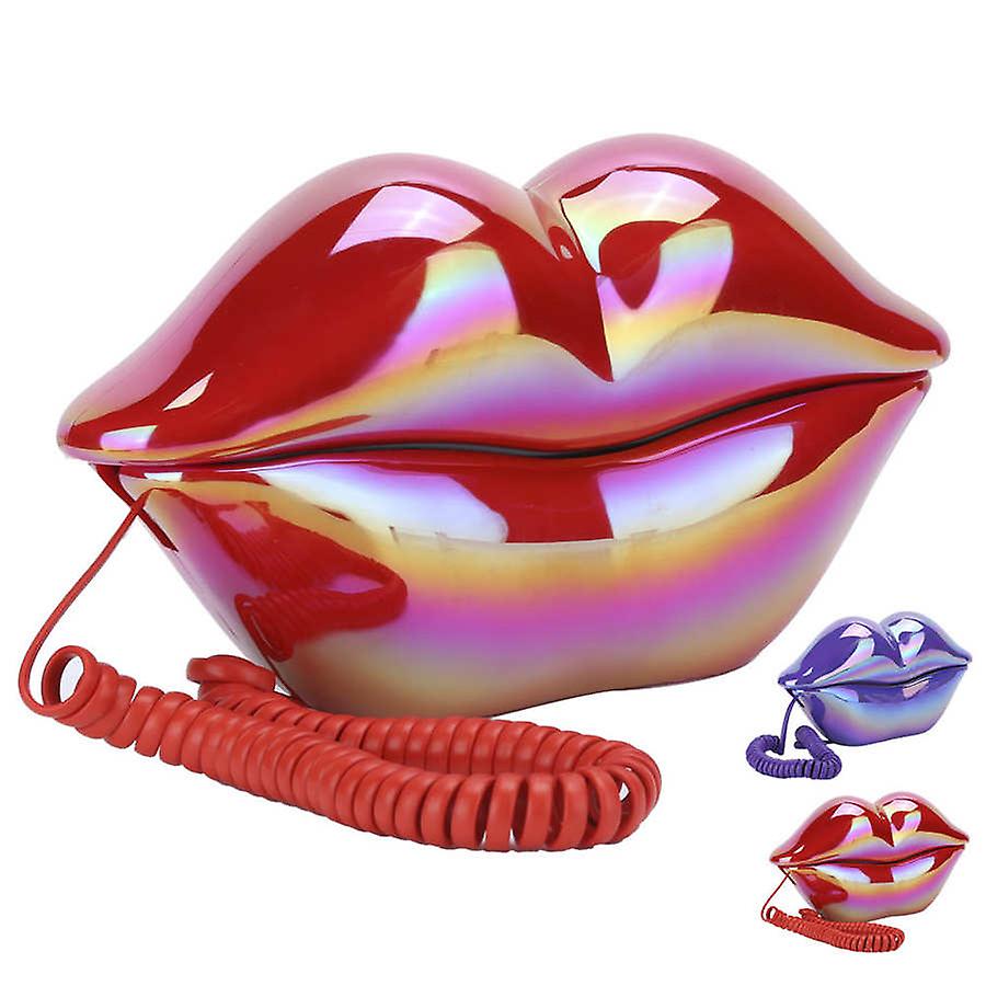 Wx-3016 Mouth's Lips Shape Telephone Home Office Desktop Telephone ...