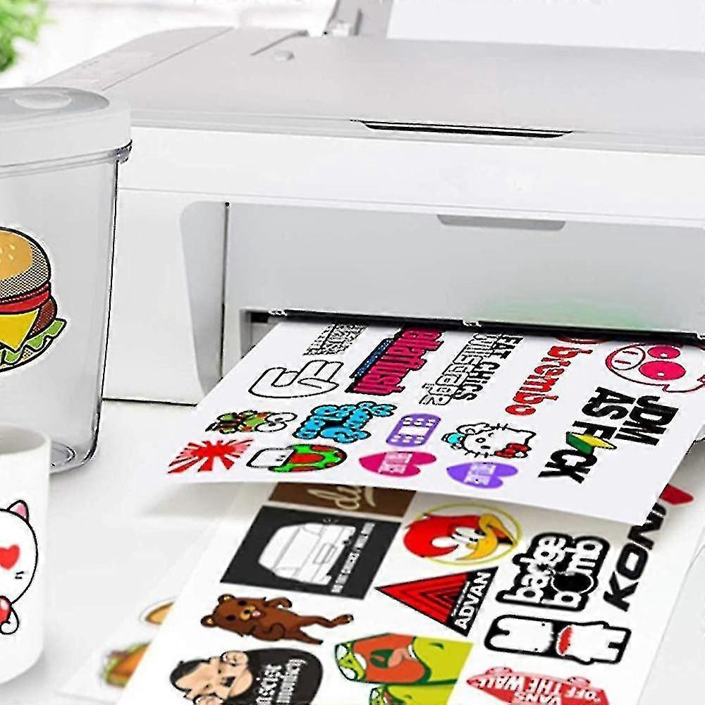 100pcs Waterproof Vinyl Sticker Sheet Printable Vinyl Sticker Sheet for ...