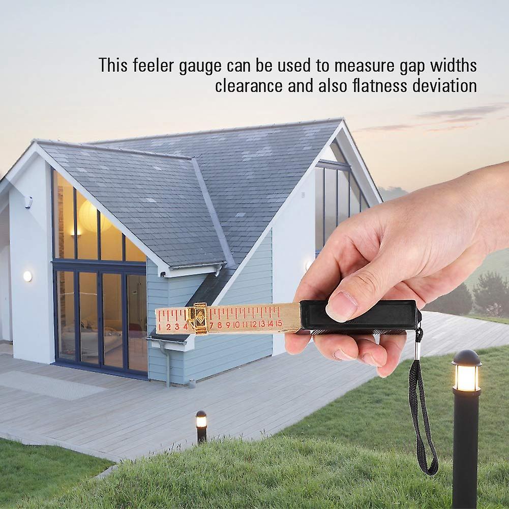 Engineering Ruler,wedge-shaped Vernier Feeler Gauge 1-15mm House ...