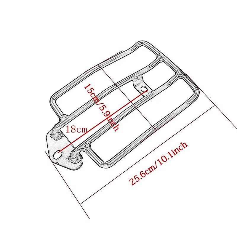Motorcycle Rear Luggage Rack, Metal Motorcycle Solo Seat Rear Luggage ...