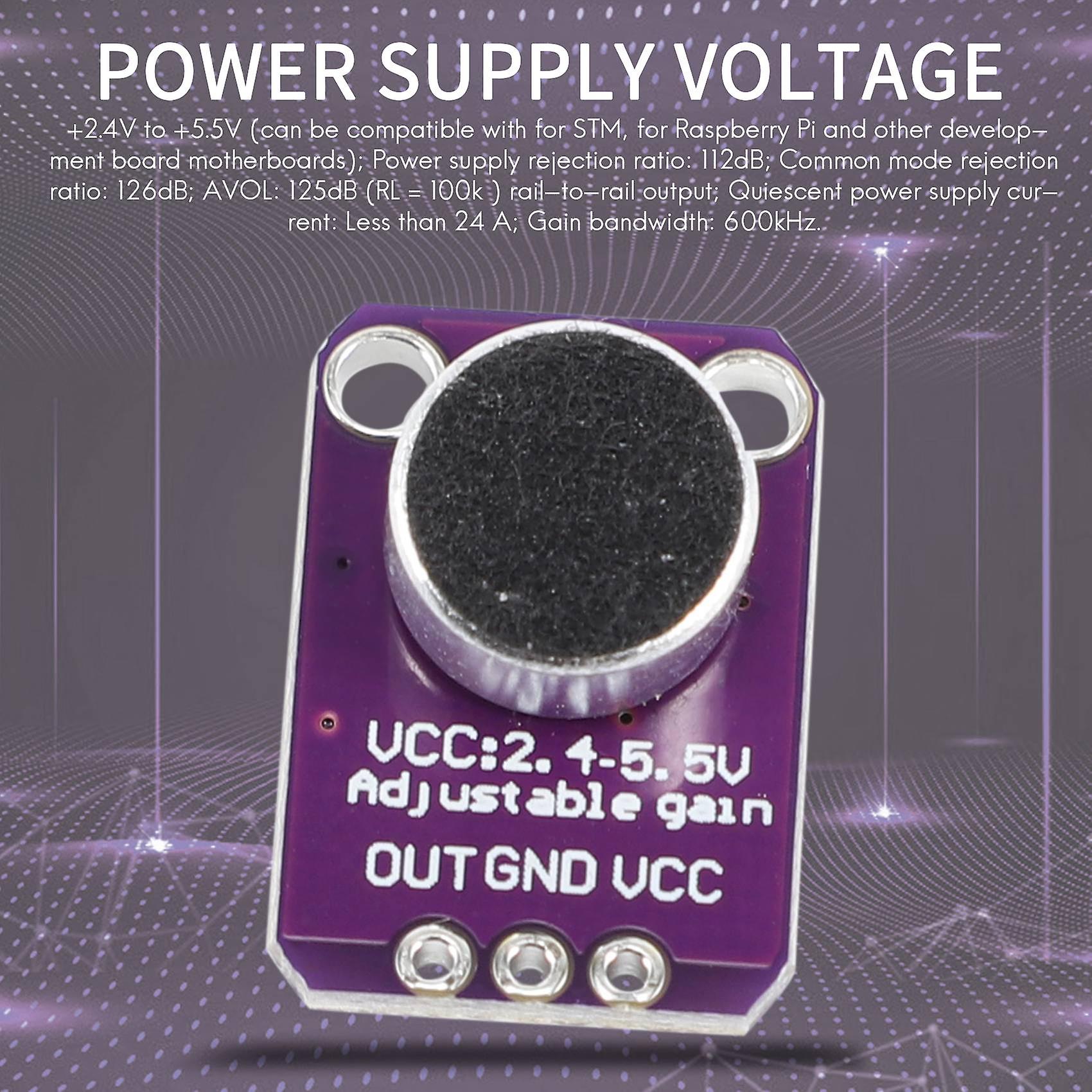 5Pcs -MAX4466 Electret Microphone Amplifier MAX4466 Module Adjustable ...