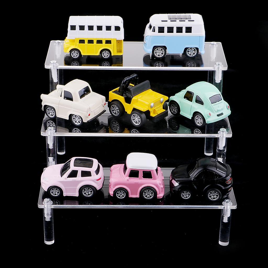3-Tier+2-Tier Acrylic Storage Rack Detachable Model Figures Display ...