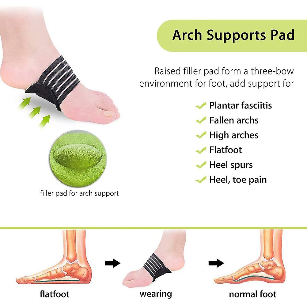 Arch Support Brace for Plantar Fasciitis Cushioned Sleeves for Fallen ...