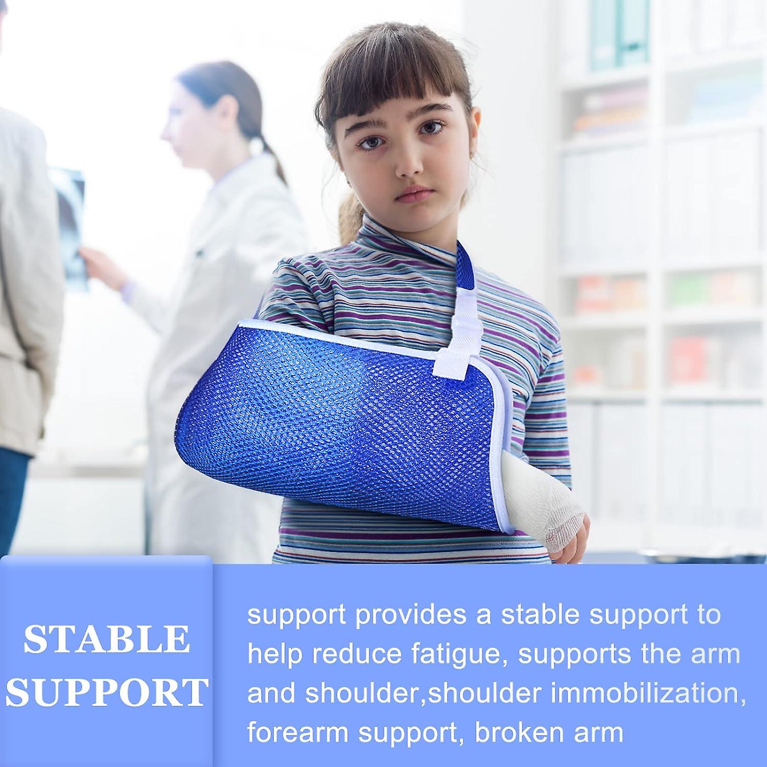 Kids Arm Sling Mesh Shoulder Sling Breathable Shoulder Sling Immobilizer Lightweight Elbow Arm ...
