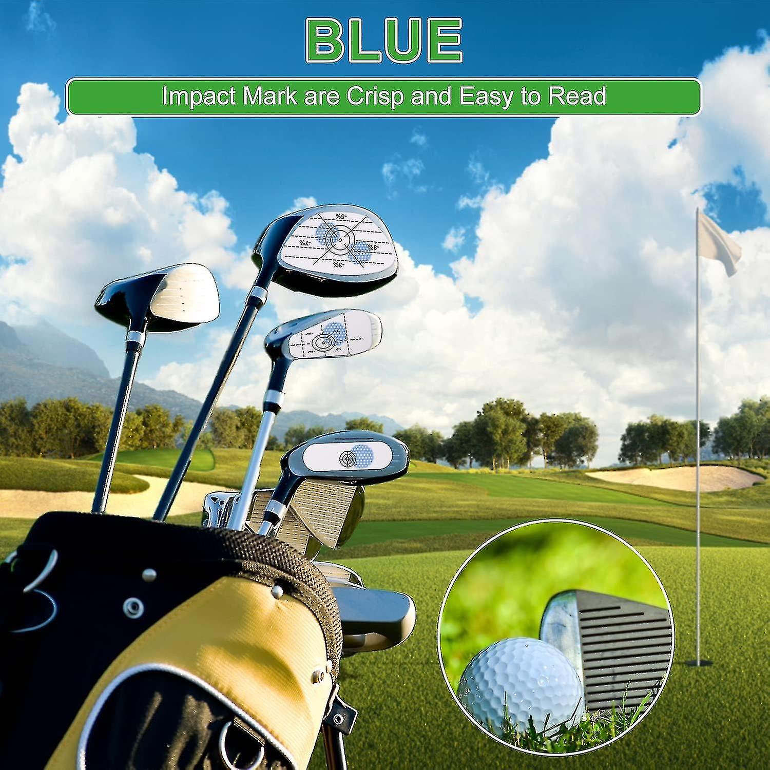 100 Pieces Golf Impact Tape Self-learning Alignment Sticks Golf Sweet ...