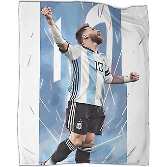 REIPOL Messi Fleece Blanket - Football Soft Warm Throws for Kids Teens ...