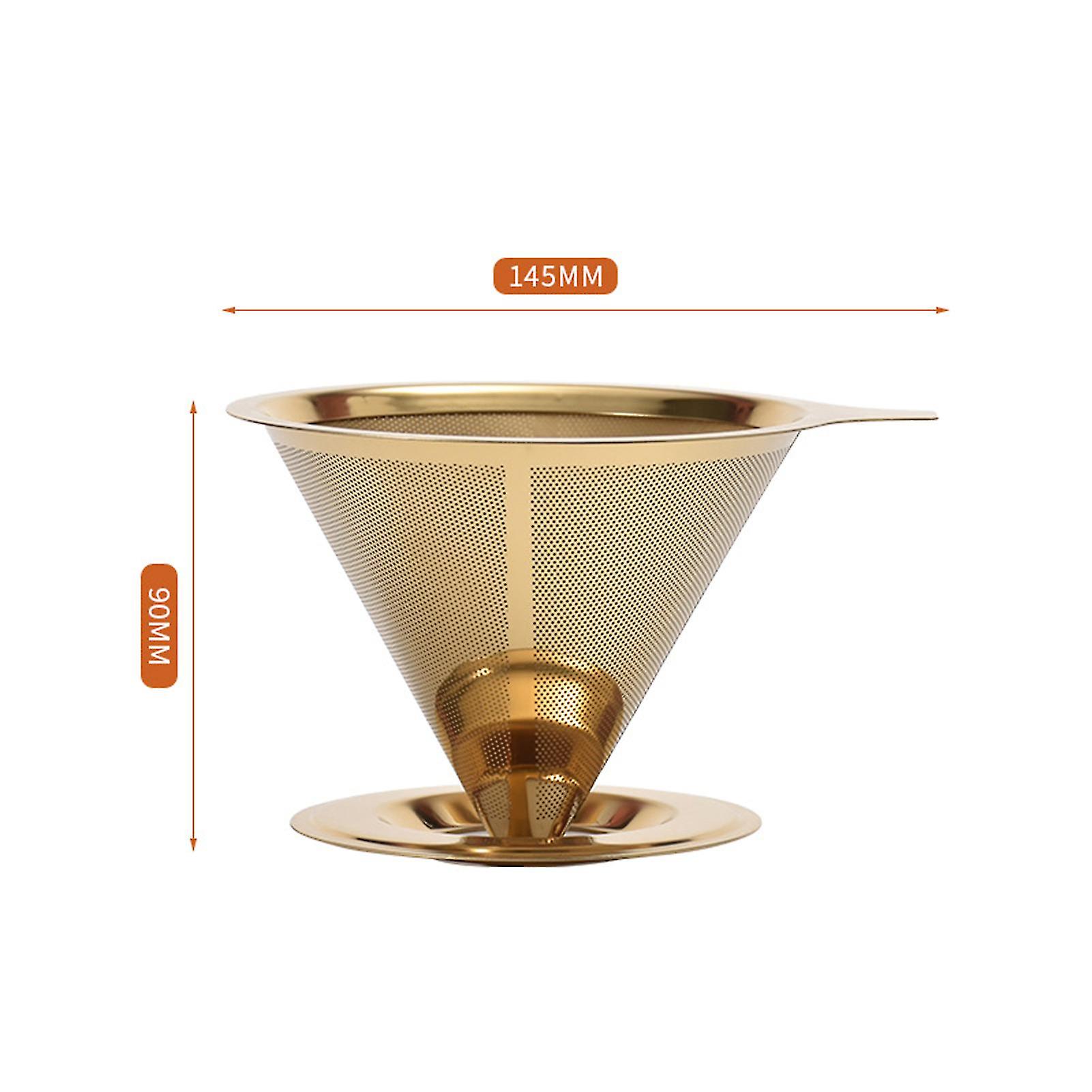 Coffee Filter Stainless Steel Pour Over Coffee Dripper Reusable ...