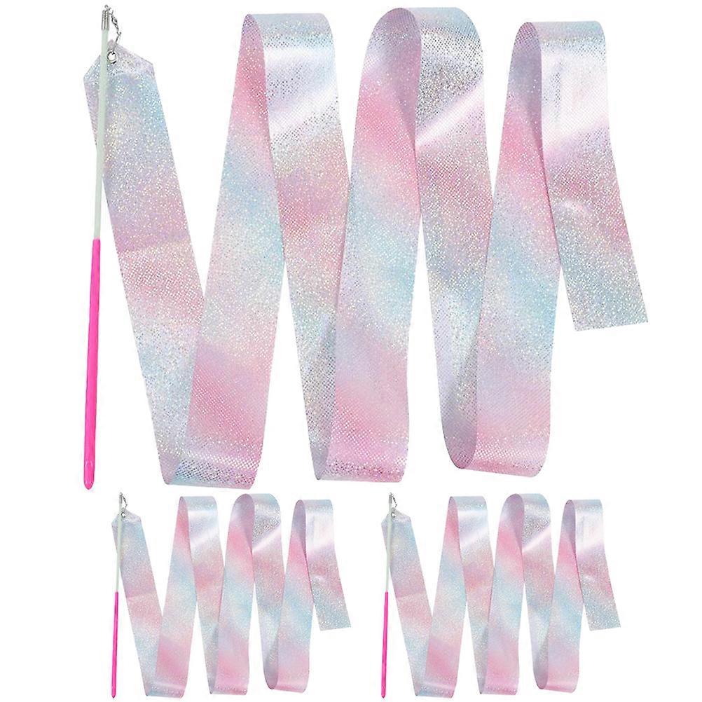 3pcs Gymnastics Ribbon Fitness Gymnastics Ribbon Gymnastics Performing ...