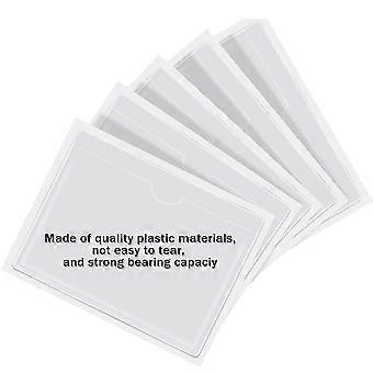 30Pcs Self-Adhesive Business Card Pockets with Top Open for Loading ...