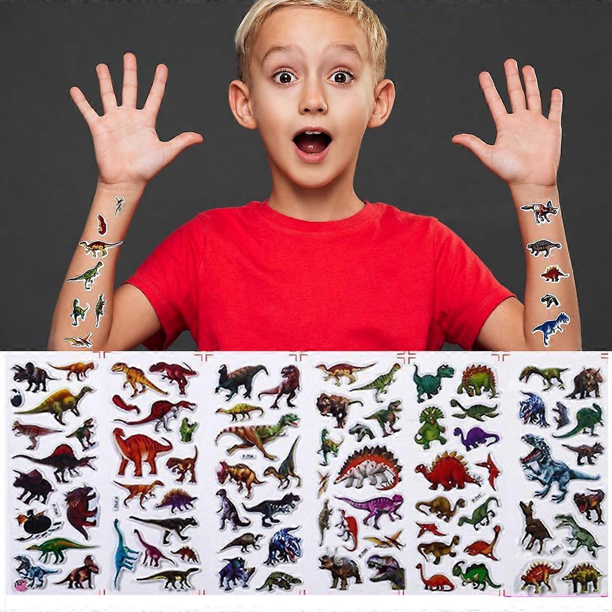 3D Dinosaur Stickers, 12 Sheets Puffy Stickers Children Dinosaur Theme ...