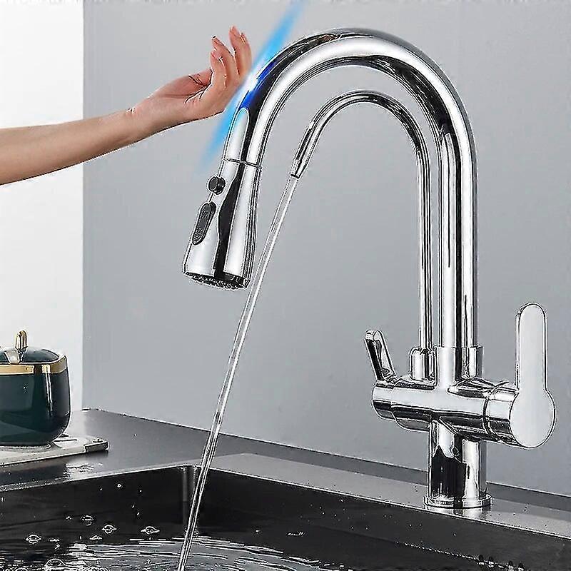 High qualitySmart Sensor Pure Water Kitchen Faucet 2 Model Spout Taps ...