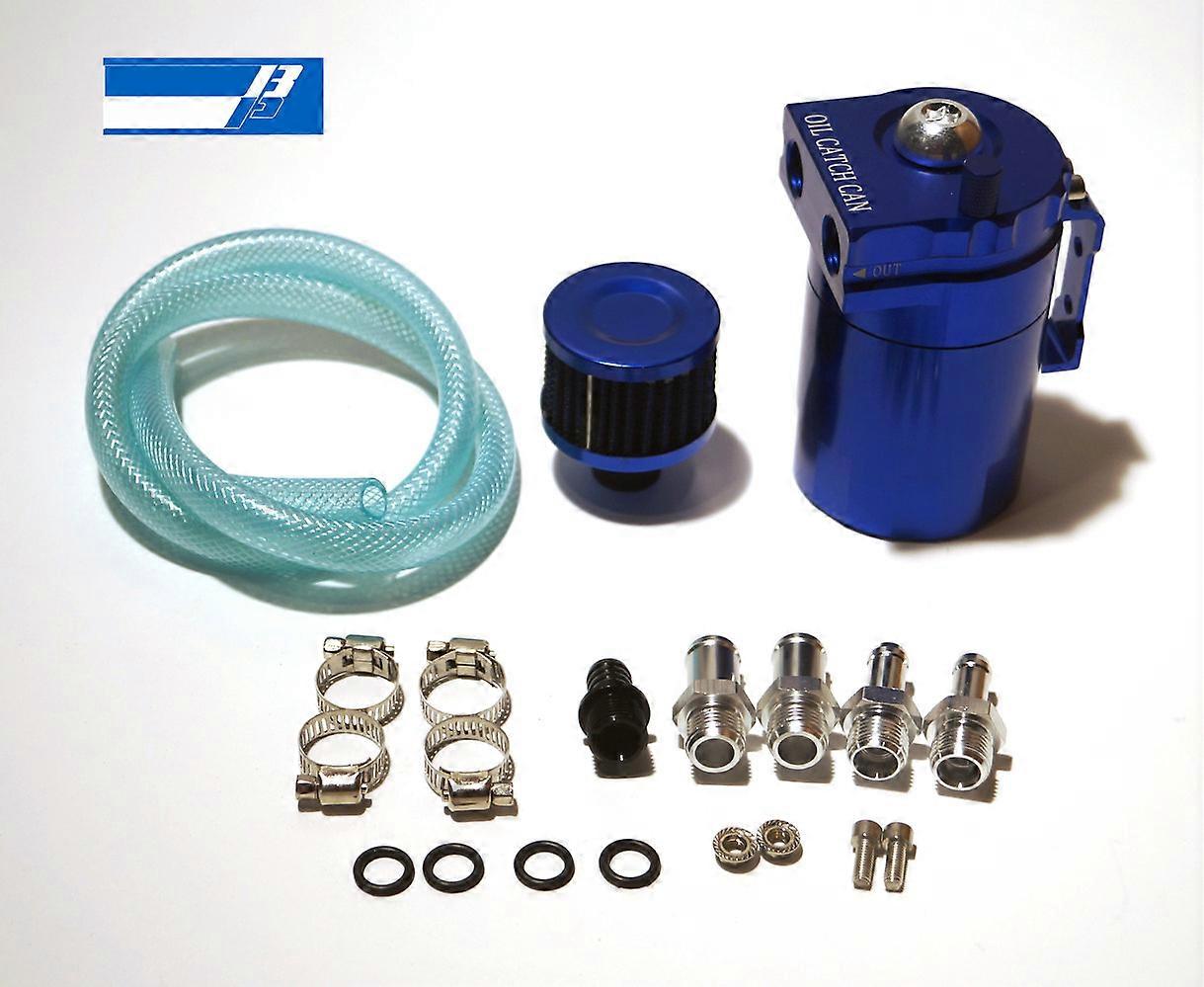 Baffled Aluminum Auto Oil Trap Reservoir Fuel Catch Tank With Filter ...