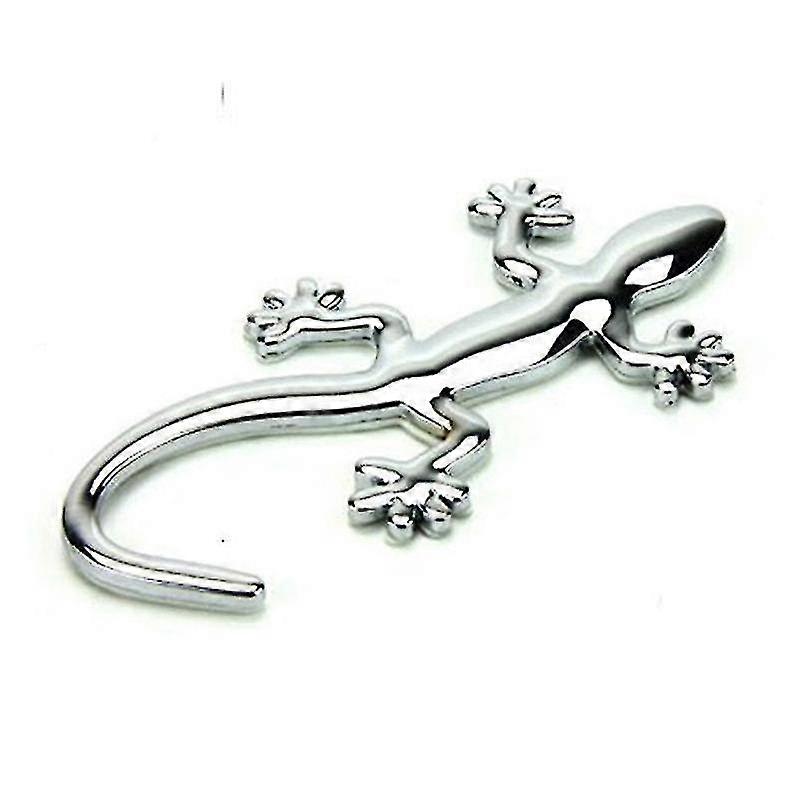 3d Lizard Gecko - Die Cut Gold Silver Decal Bumper Sticker | Fruugo UK