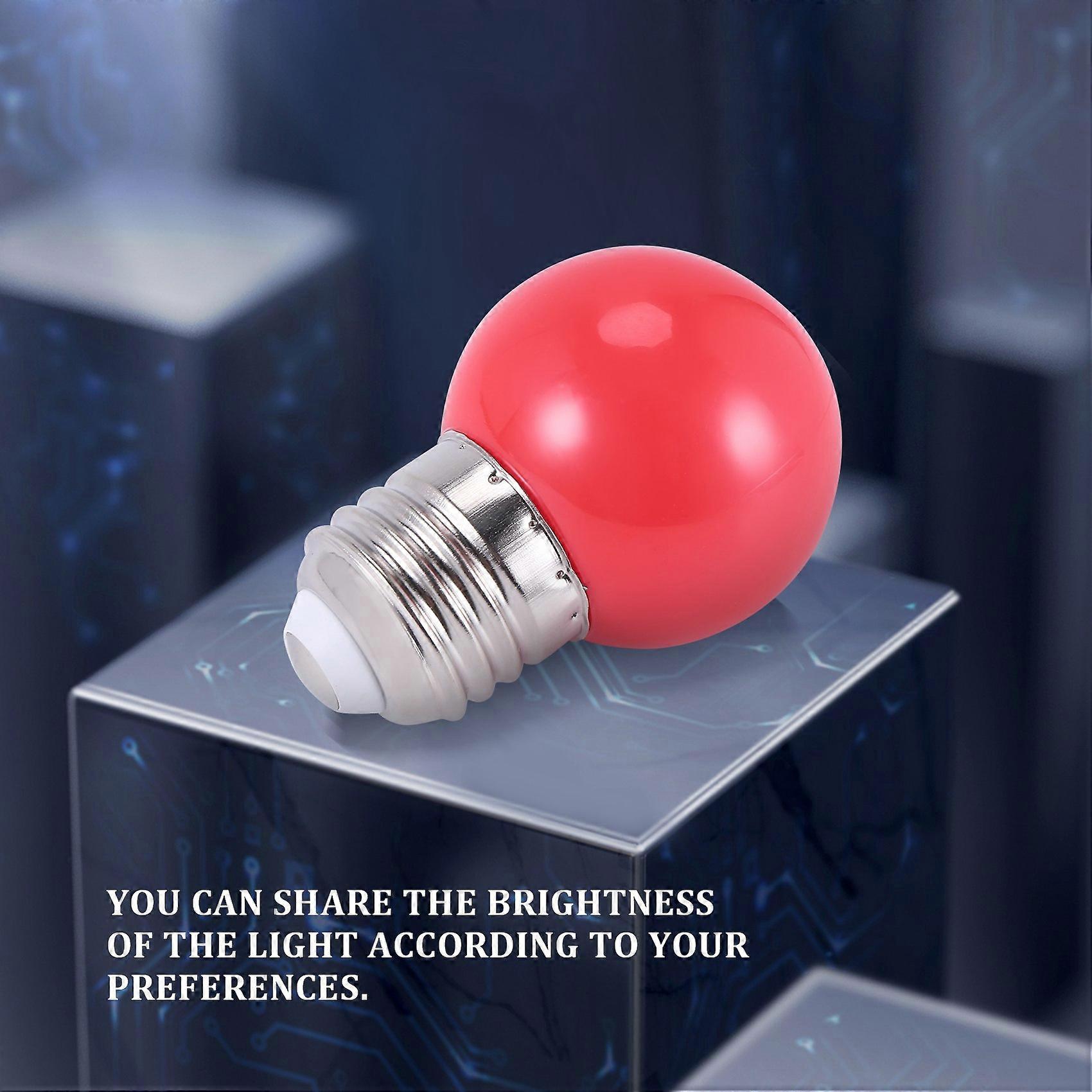 E27 LED Light Warm Red Bulb Plastic Bulb (0.5W Power, Red) | Fruugo UK