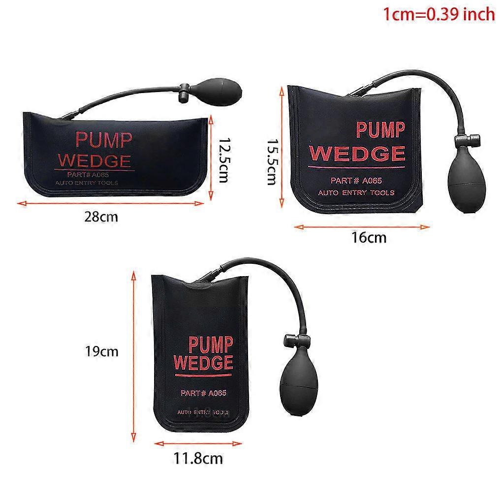 Adjustable Range Air Wedge Bag Kit 3 Packs of Commercial Grade Air ...