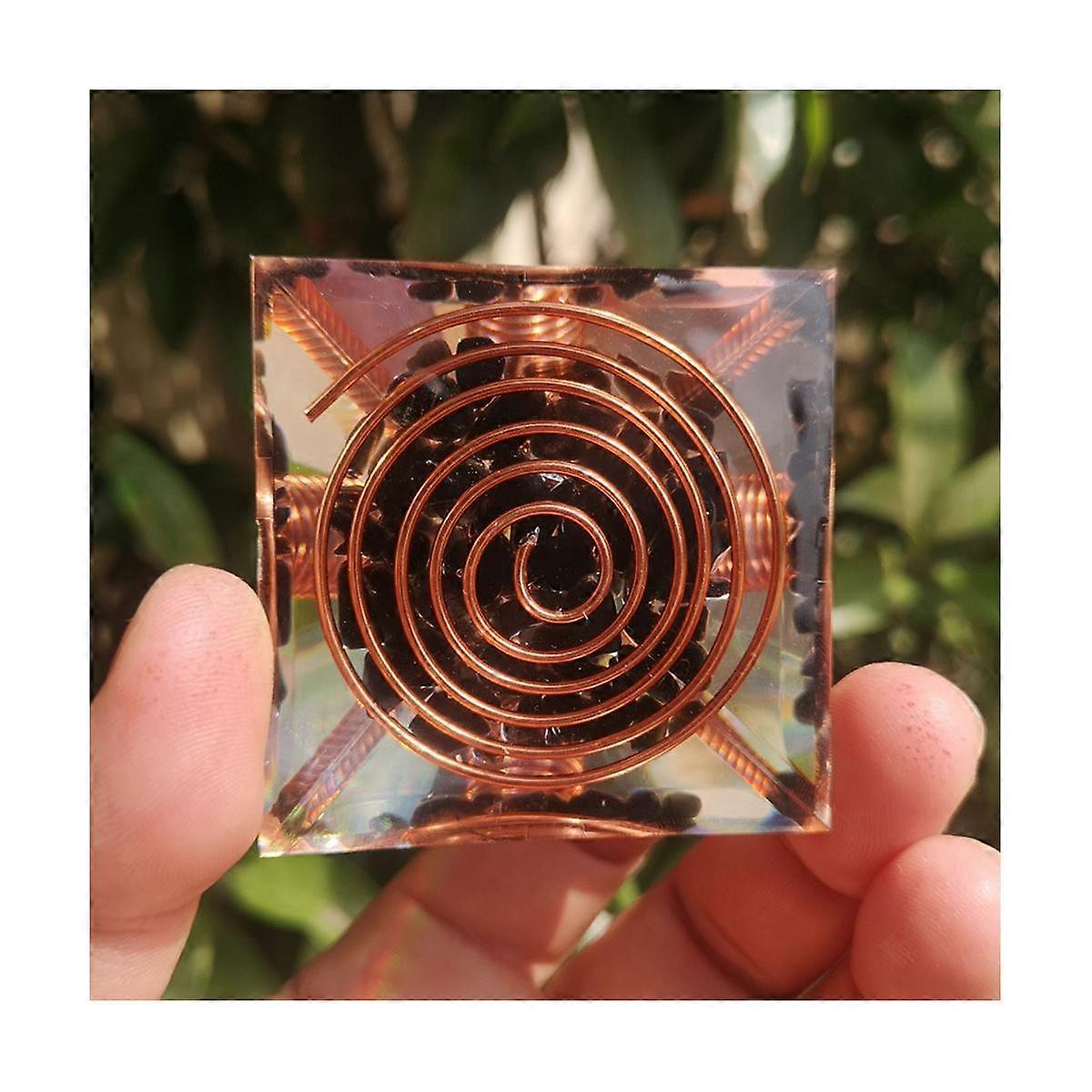 6cm Crystal Gravel Spiral Pyramid Spiral Coil Pyramid Handmade Home ...