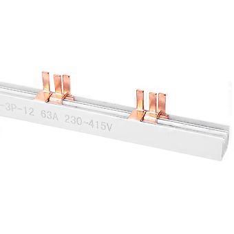 PIN TYPE Copper Busbar 3P 12 Way 63 PVC Good Conductivity for Circuit ...