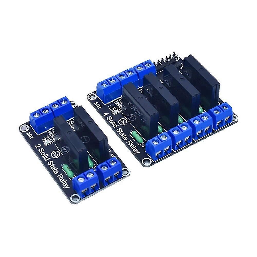 1 2 4 8 Channel 5V 12V 24V DC Relay Module Solid State High Level SSR AVR DSP G3MB-202P Relay ...