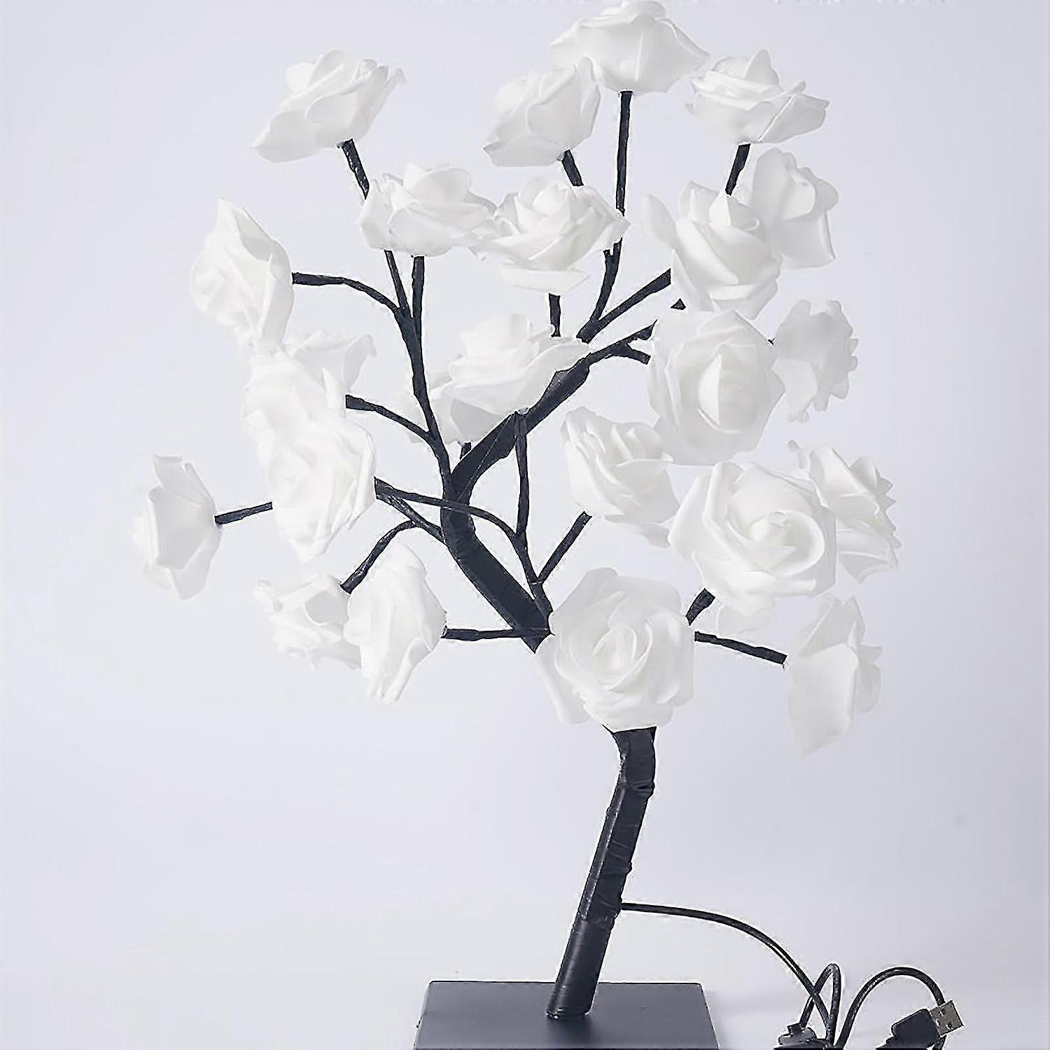Rose Lamp Tree,light Up Rose Petal Tree Lamp, Perfect As Girl's Night ...