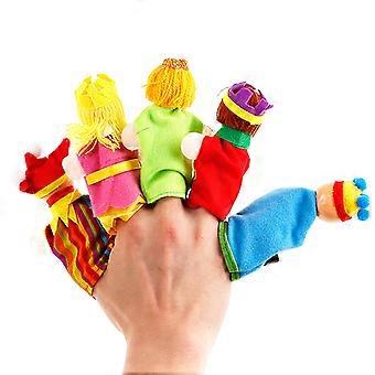 6 Finger Puppets Plush Toy Animal Hand Puppet for Kids Party Birthday ...