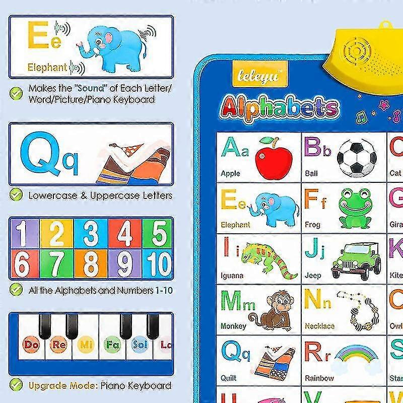 Electronic Wall Chart Interactive Alphabet Toddler Preschool ...