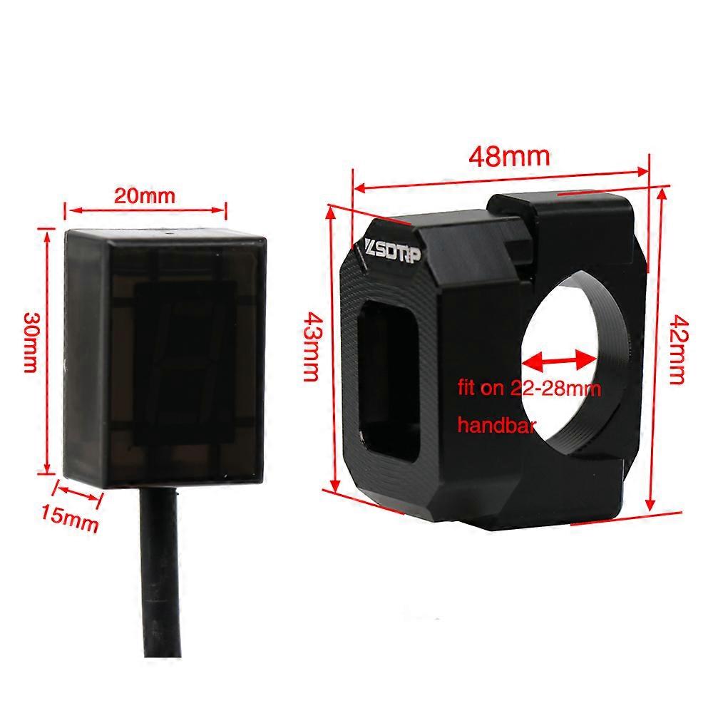 Alconstar Universal Strong magnet Ultra thin Motorcycle 6 Speed Digital ...