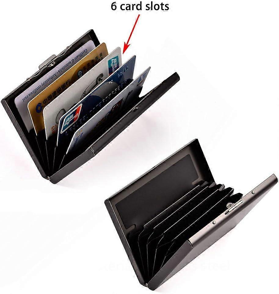Credit Card Holder Stainless Steel Credit Card Case Metal ID Card ...