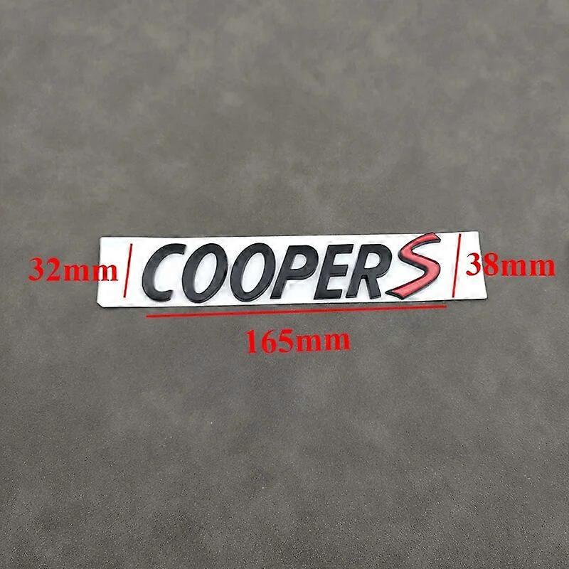 Car Interior 3d ABS Logo Cooper S Emblem Letters Nameplate Car Trunk ...