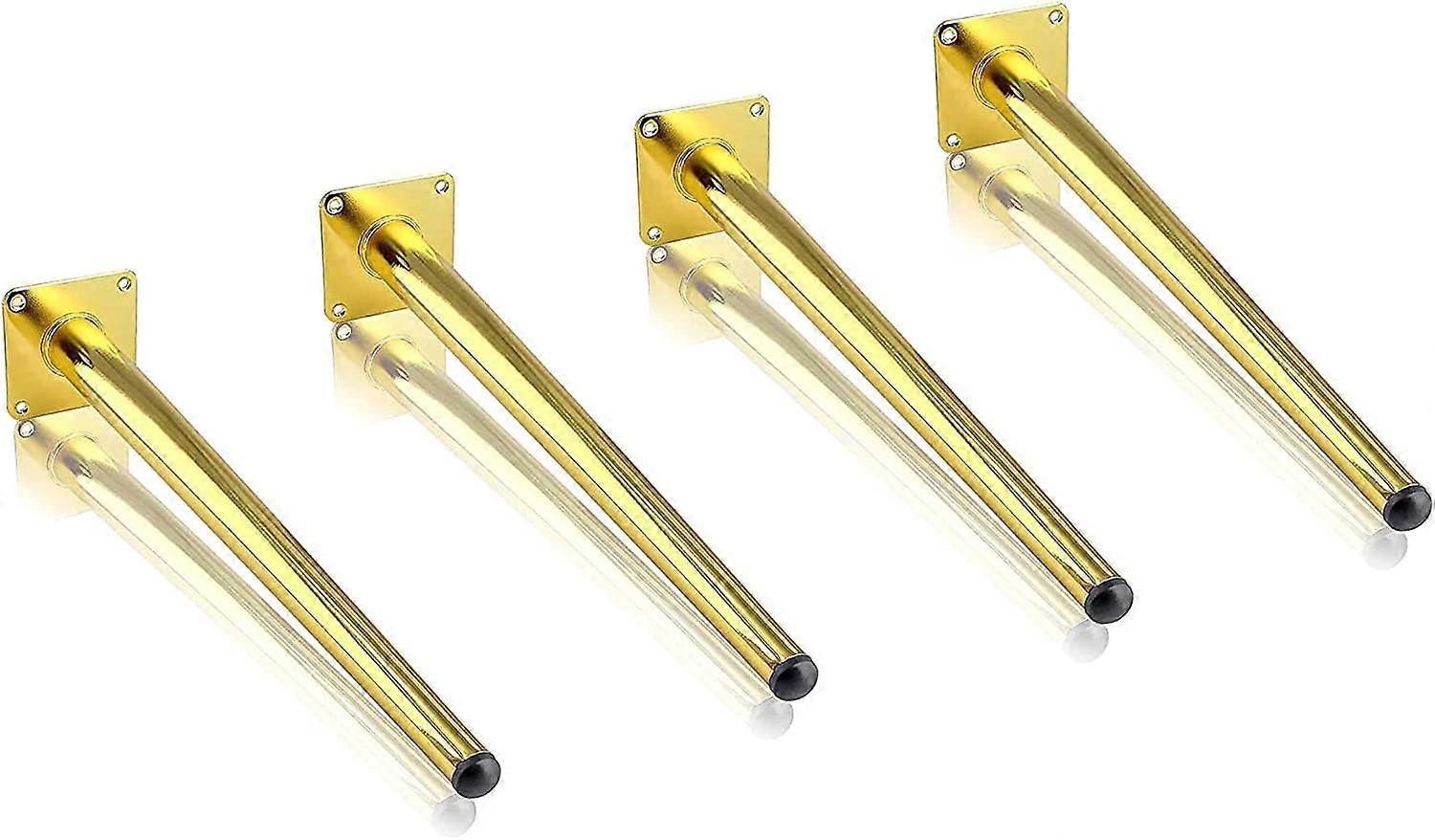 Adjustable Cabinet Legs 12 Inch / 30cm Oblique Furniture Legs Gold Set ...