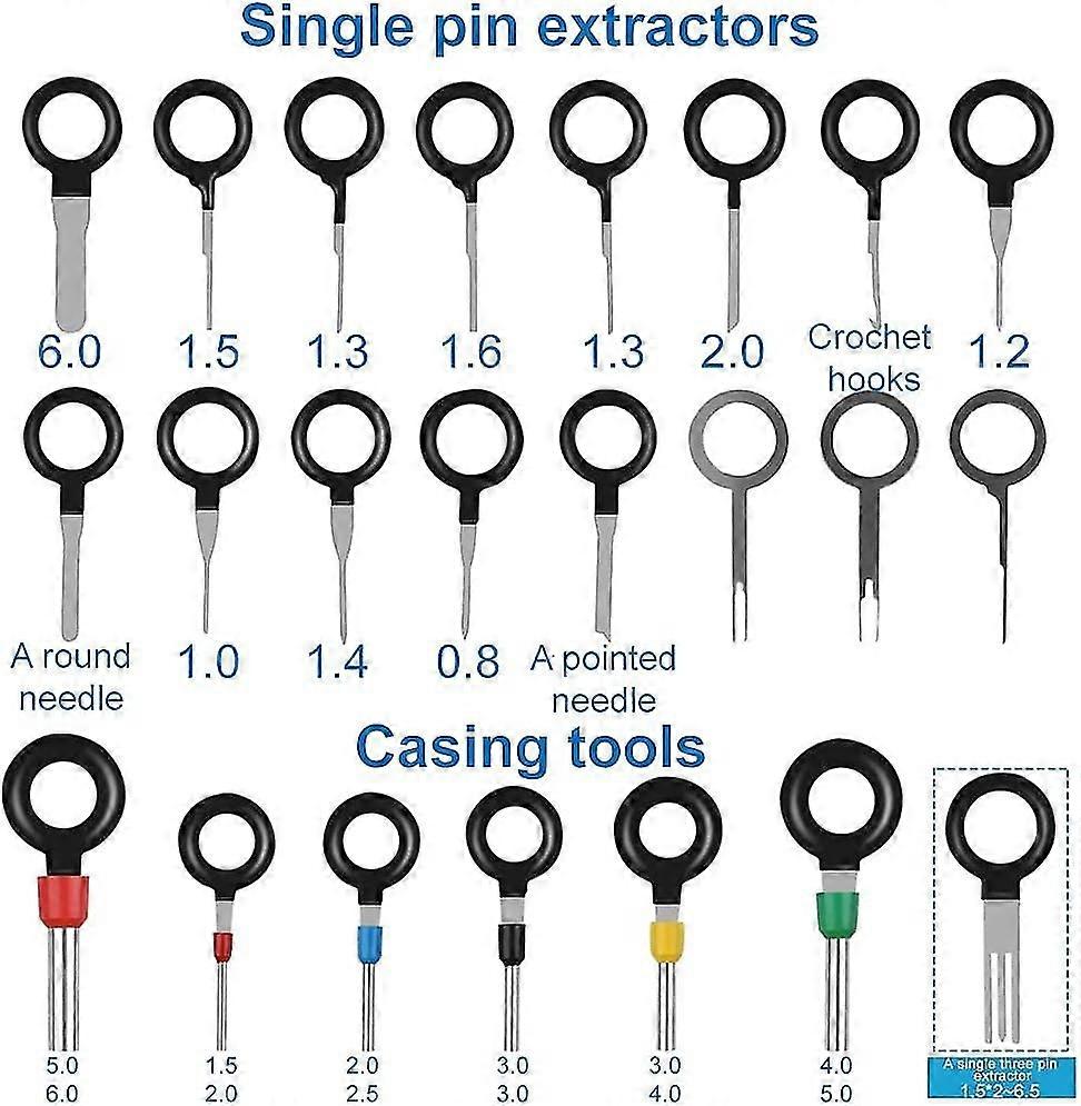 Terminal Removal Tool Kit Depinning Tool Set Terminal Ejector Kit For ...