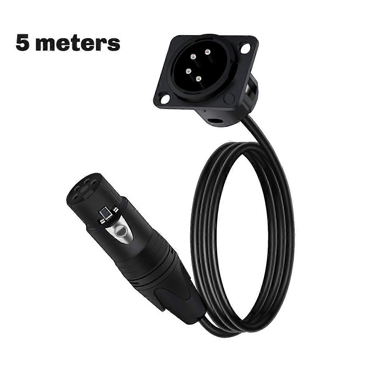 4Pin Type XLR Panel Mount Chassis to Female Connector XLR Feedthrough ...