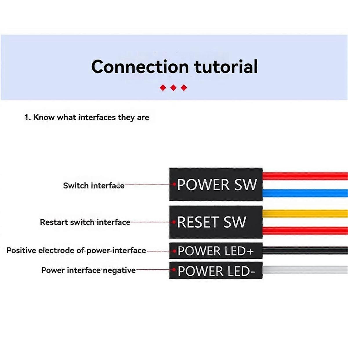 Desktop Computer Desktop Switch PC Motherboard External Start Power ...