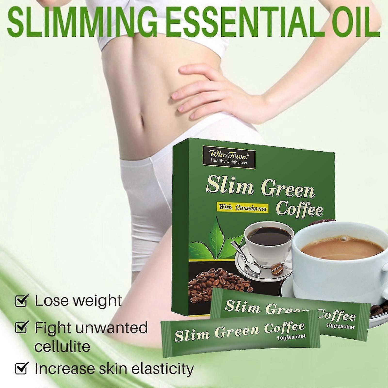 3X 18 Teabags Slim Green Coffee with Ganoderma Control Weight Weight ...