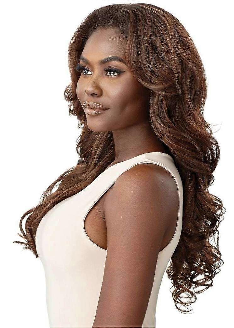 Synthetic Quick Weave Half Wig - NEESHA H304 (Color:DR2/HNBRN) DR2 ...